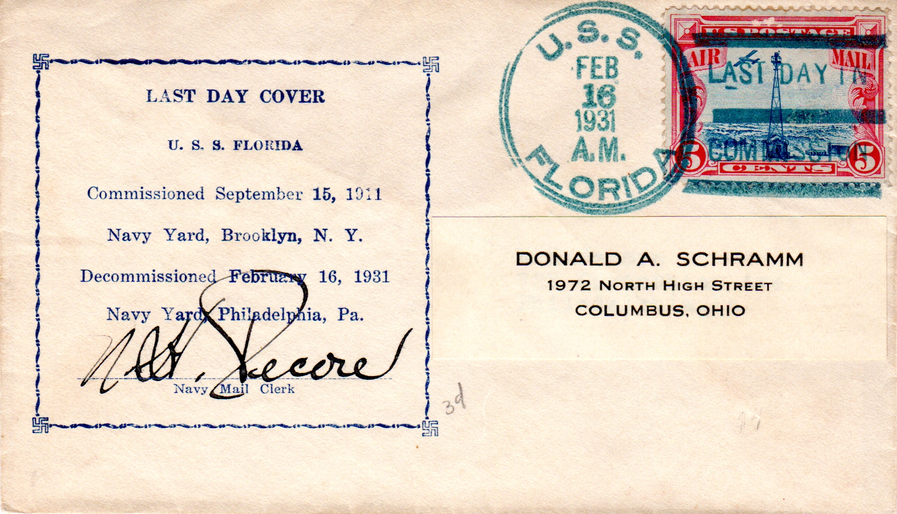 USS Florida (BB-30) - USCS